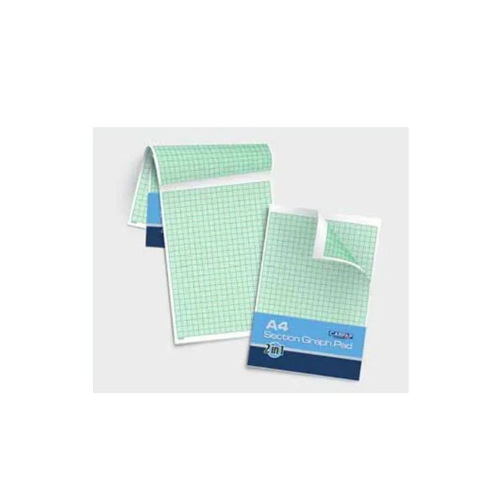 Campap CA3424 A4 Section Graph Pad Premium 1mm & 2mm ( 2 in 1 ) 30 ...