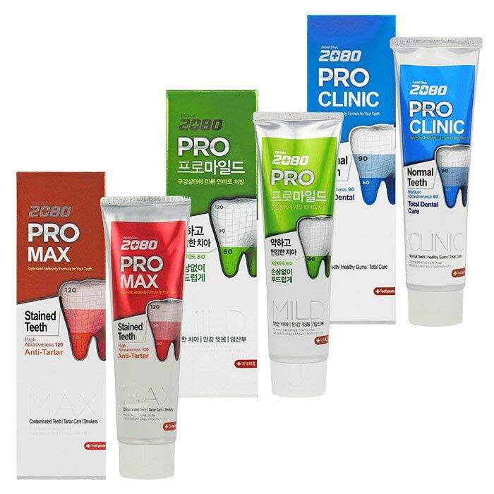 2080 DENTAL CLINIC TOOTHPASTE PRO MILD / PRO CLINIC / PRO MAX 125g | Lazada PH