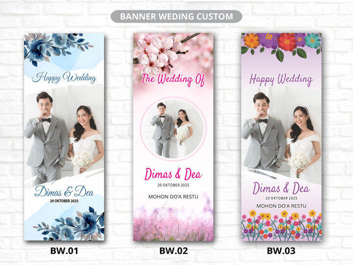 BANNER PERNIKAHAN / WEDDING BANNER / BANNER NIKAH / X BANNER WEDDING ...