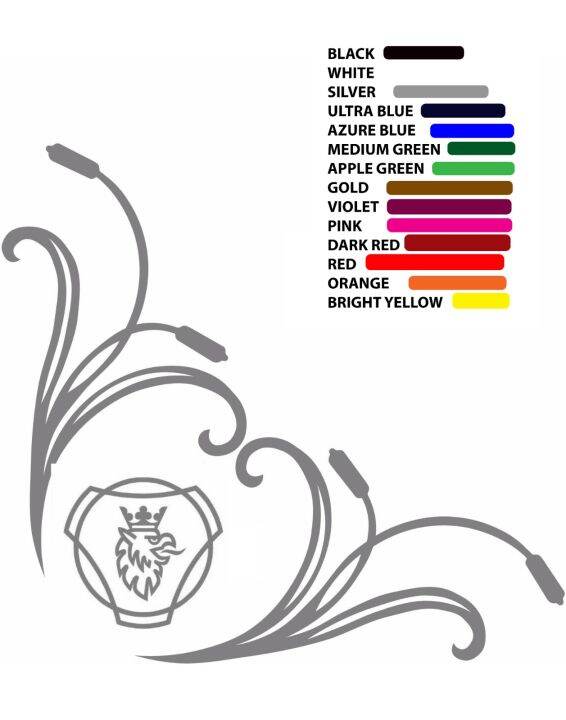 hot☾ For x2 SCANIA Truck Stickers Cab Window (Pair) | Lazada PH