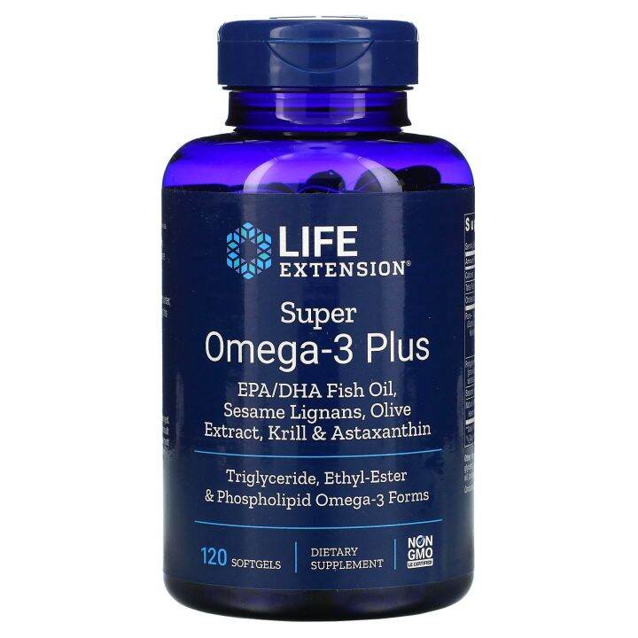 Life Extension, Super Omega-3 Plus, 120 Softgels | Lazada PH