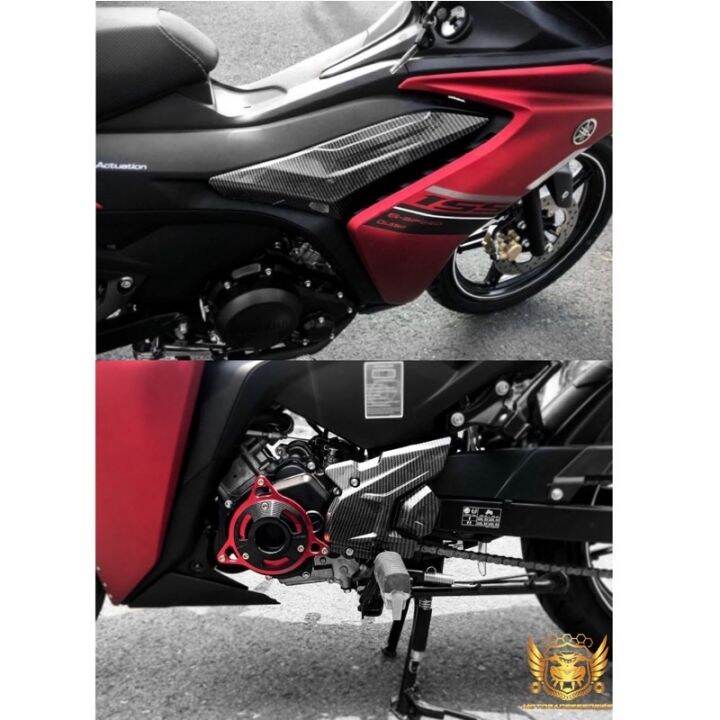NEW Y16ZR FRONT SPROCKET COVER BODY SIDE COVER CARBON SET VIETNAM ...