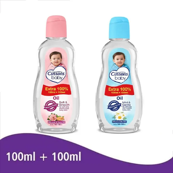 Cussons Baby Oil Minyak Bayi Original 100+100ml / Cussons Baby Oil Soft ...