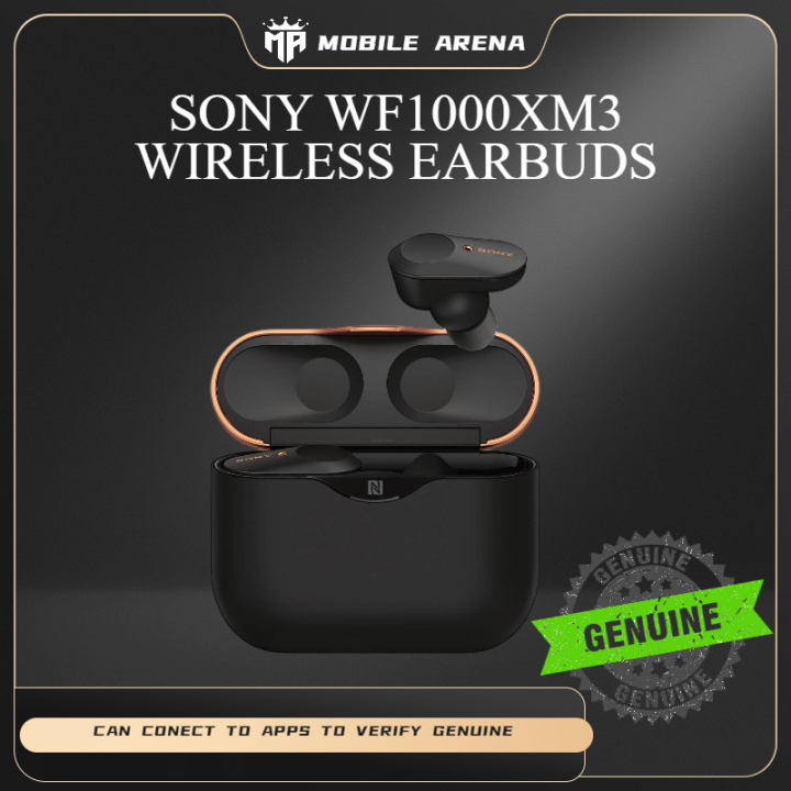 SONY WF-1000XM3 TRUE WIRELESS EARBUDS BLUETOOTH HEADPHONES NOISE ...