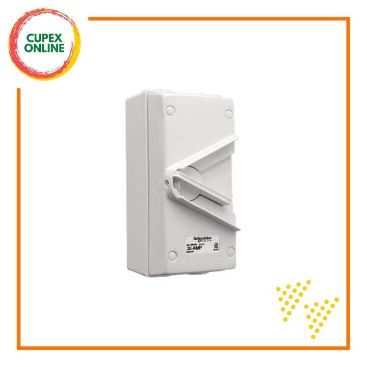 SCHNEIDER ELECTRIC KAVACHA ISOLATOR SWITCH IP66 1P/3P 20A/35A/63A | Lazada