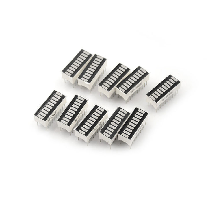 Aleaty💝 10pcs 10 Segment Digital Red Led Bar Graph Display Ultra Bright Lazada Ph 