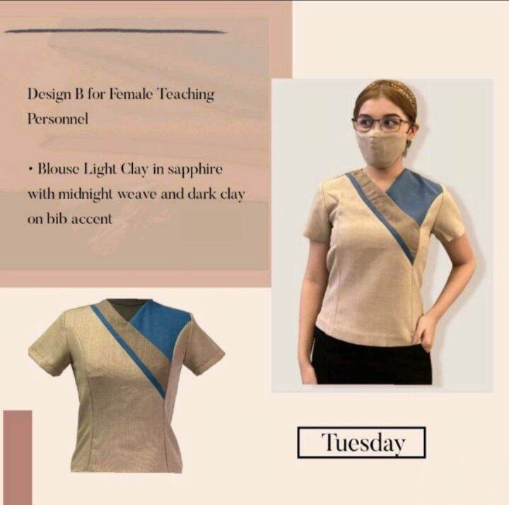 DepEd Teachers Female Uniform RTW Ready to Wear (Tuesday) | Lazada PH