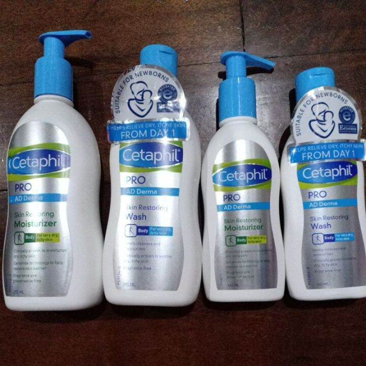 Cetaphil PRO AD Derma skin restoring wash/ moisturizer | Lazada PH