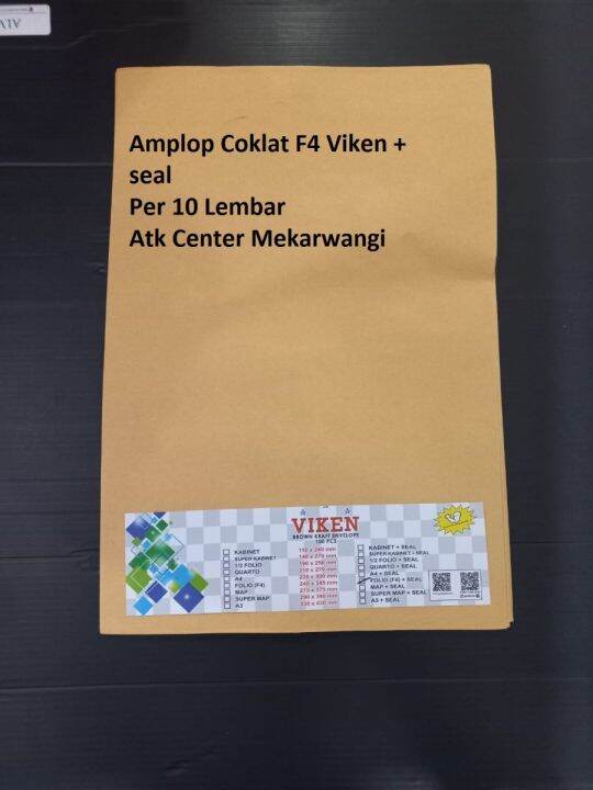 Amplop Samson Ukuran Folio F4 Viken + Seal / Amplop Samson D Viken ...