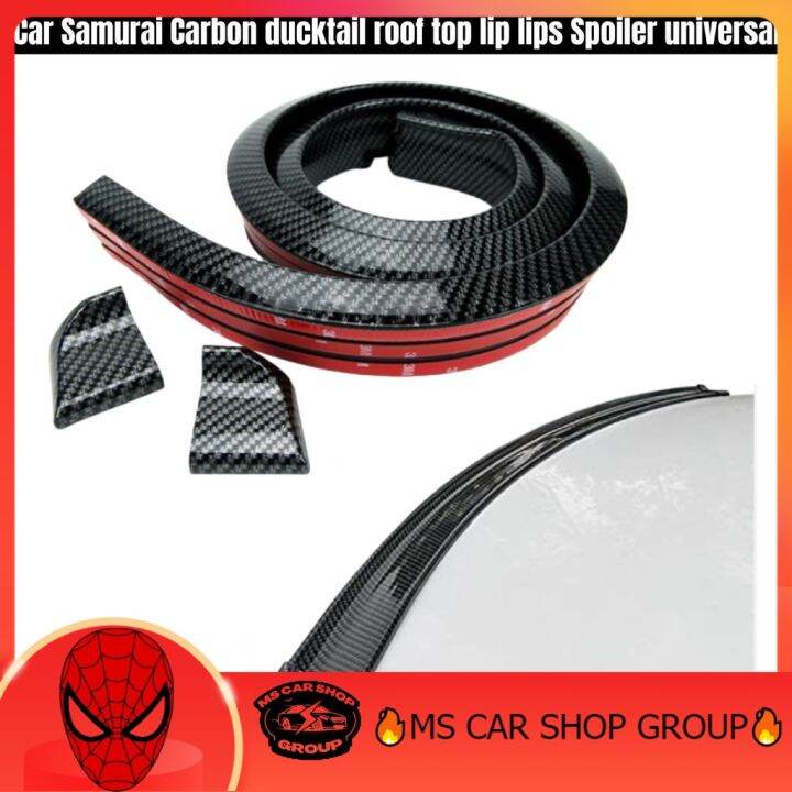 > Car Samurai Carbon ducktail roof top lip lips Spoiler universal