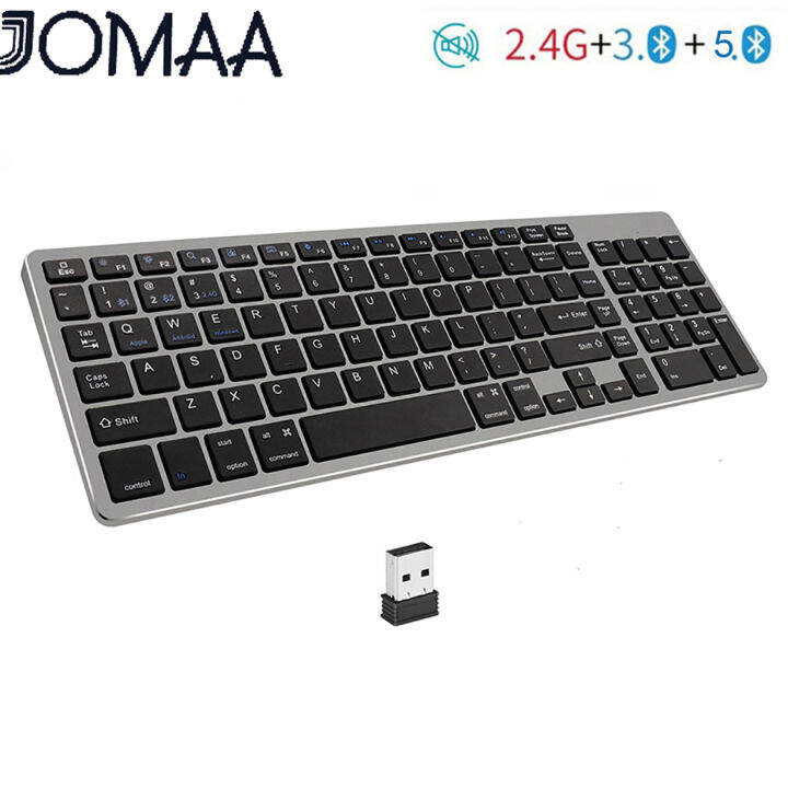 JOMAA Slim 2.4G Wireless Bluetooth Keyboard for Tablet Laptop ...