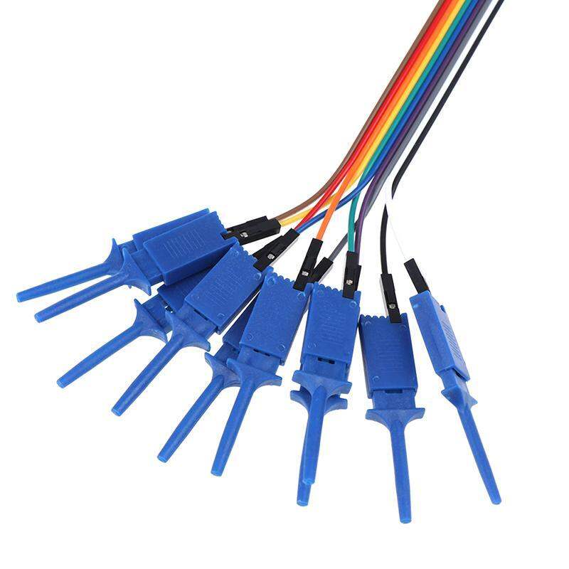 10pcs 300mm Test Hook Clip Logic Analyzer Cable Gripper Probe Test ...