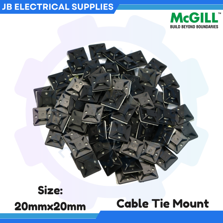 McGILL Cable Tie Mount 20mmx20mm Black | Lazada PH