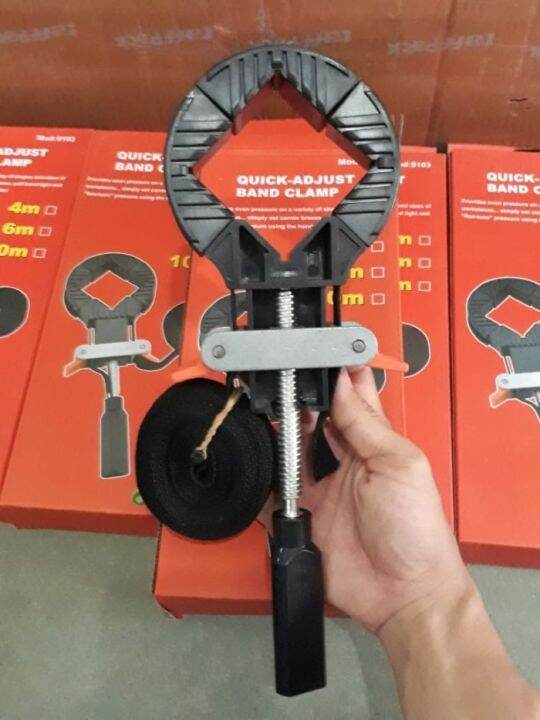 band clamp / tali strap klem / belt corner clamp / frame bulat kotak ...