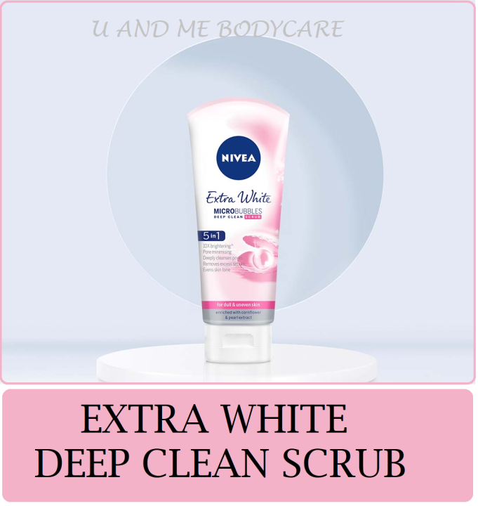 Nivea Extra White Microbubbles Deep Clean Scrub 100g | Lazada