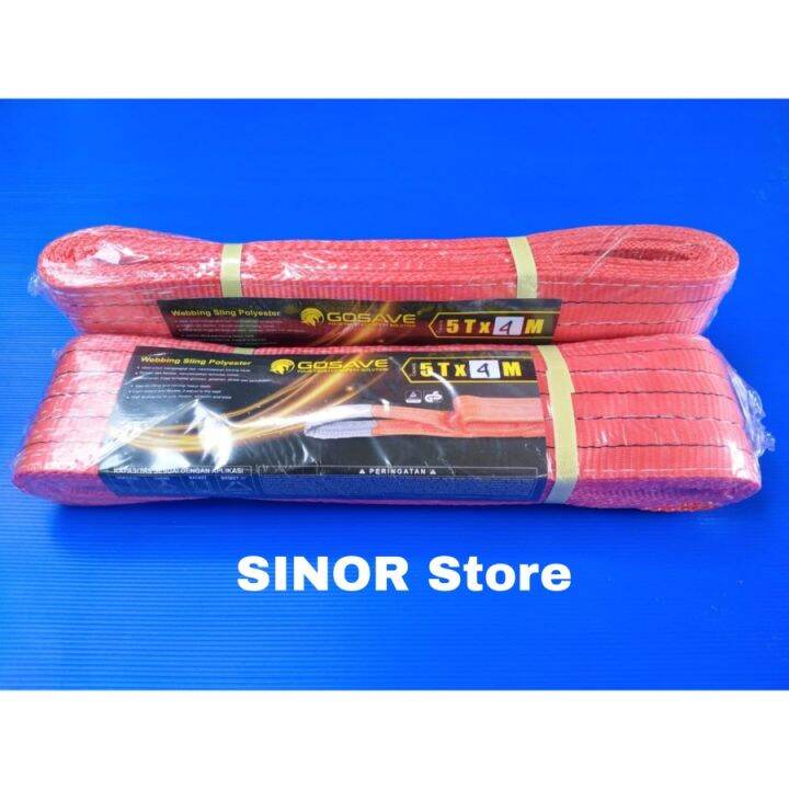 Webbing SLING 5 Ton x 4 Meter Tali Pengangkat Barang | Lazada Indonesia