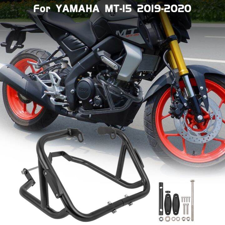 MT15 Engine Guard Crash Bar Pad Frame Sliders Protector Bumper With ...
