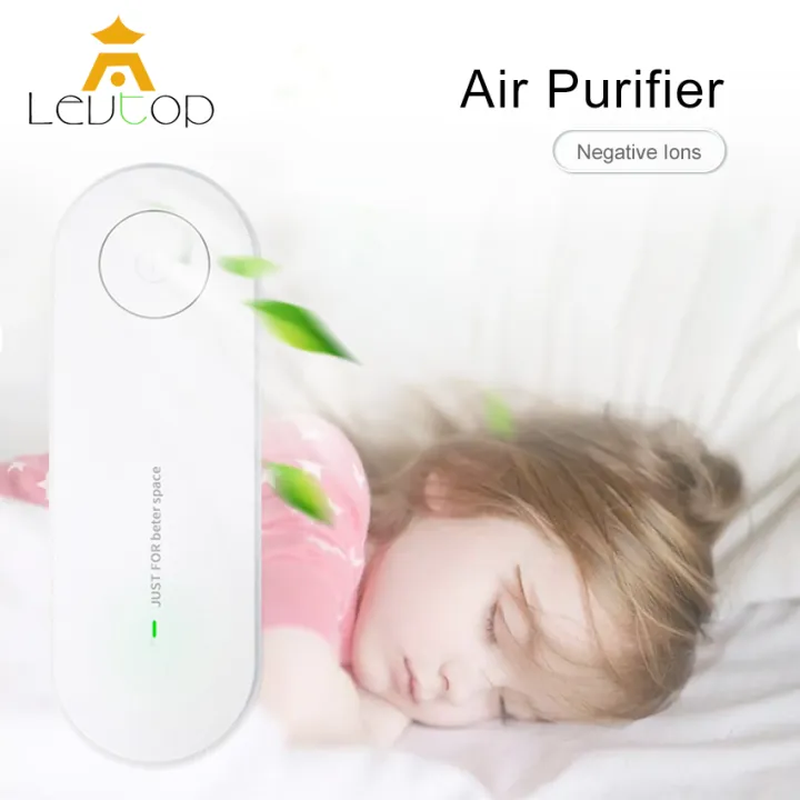 LEVTOP Negative Ions Air Purifier Mini Home Air Cleaner Oxygen Bar Air ...
