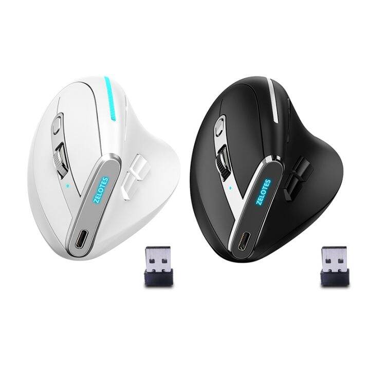{Mouse accessories} Vertical Wireless Mouse Type C Rechargeable ...