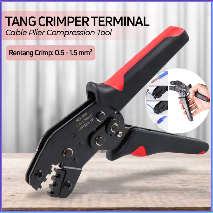 PENGIRIMAN CEPAT CINLINELE Tang Crimper Terminal Cable Plier ...