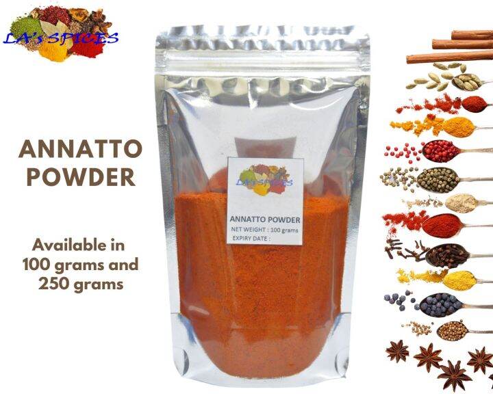 Annatto Powder (Achuete/Atsuete) - 100 grams, 250 grams and 500 grams ...