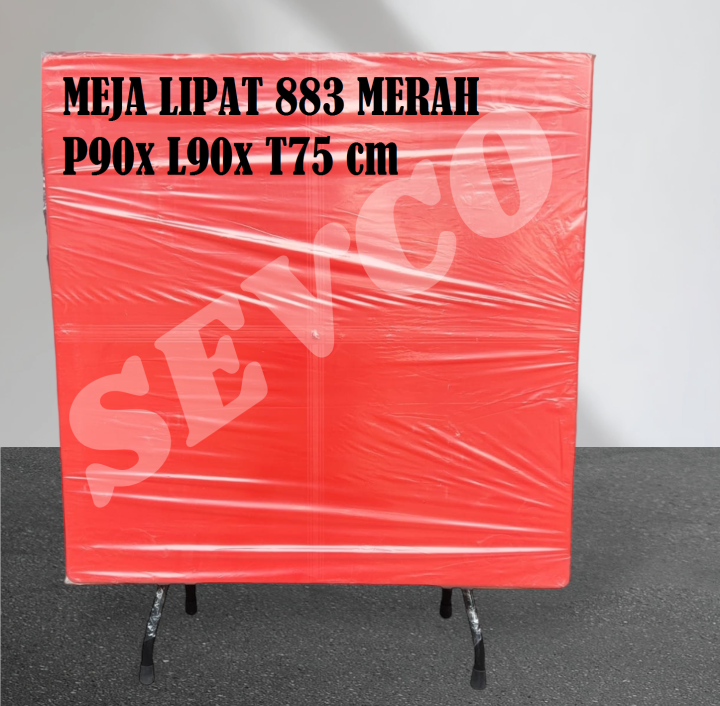 Meja Lipat/meja 883 MERAH & MARON /meja sembahyang/meja jualan/meja ...