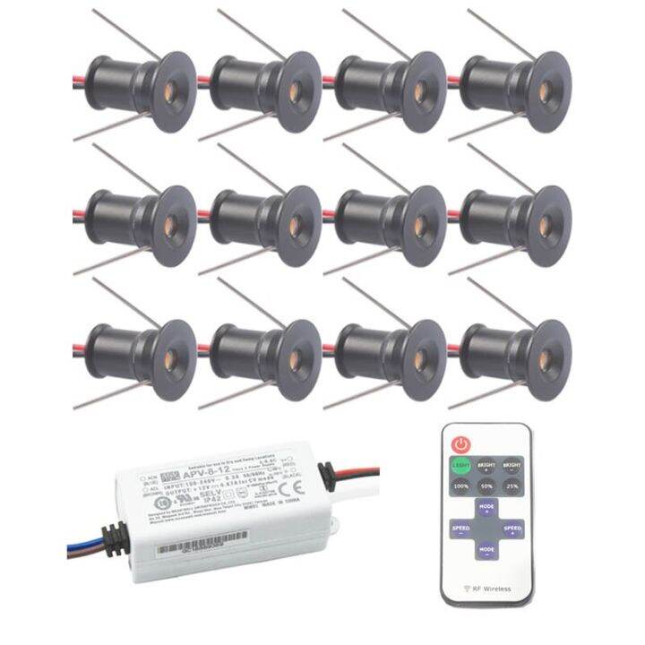 1W 12V Small LED Bulb Downlight + 110V 220V MeanWell Transformer ...