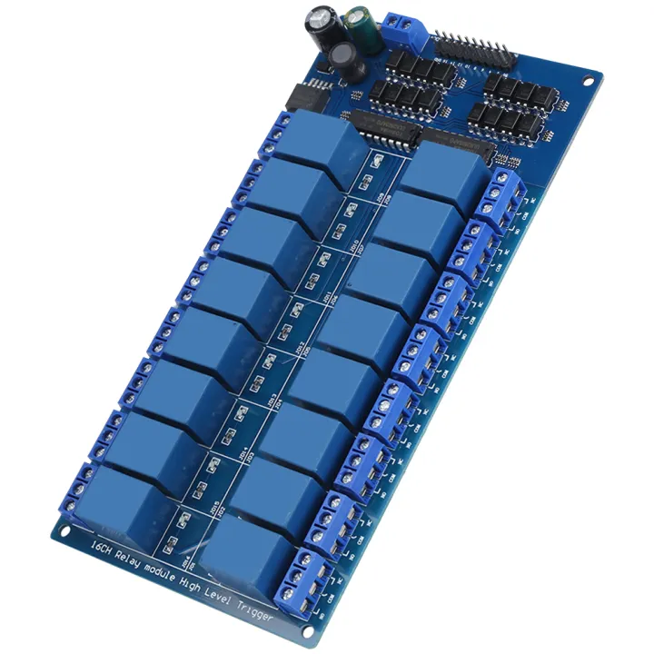 Electromagnetic Relay Module, 16 Channel Strong Relay Module, for MCU ...