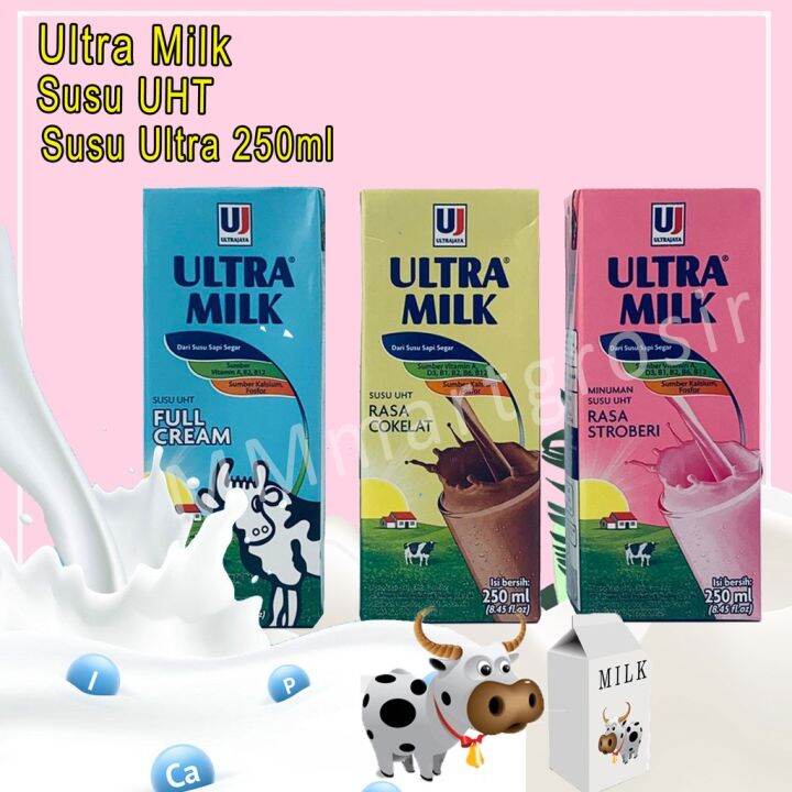 Ultra Milk / Susu UHT / Susu Ultra Varian Rasa / 250ml | Lazada Indonesia
