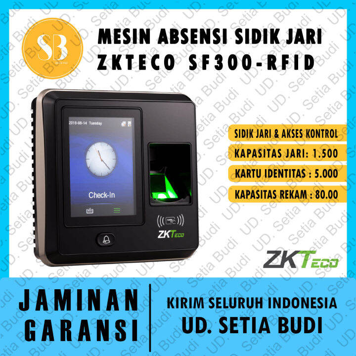 ZKTECO SF300 RFID Mesin Absensi Akses Kontrol Sidik Jari | Lazada Indonesia