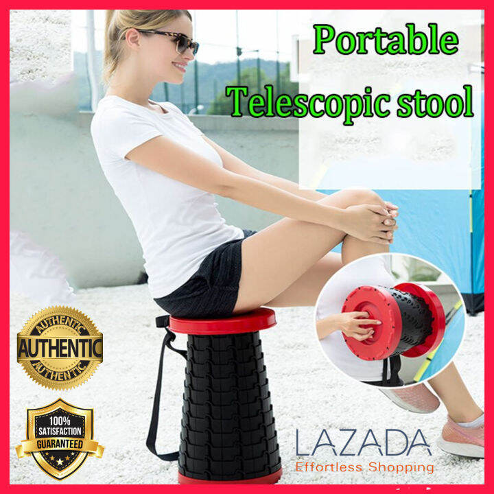 Telescopic Retractable Stool Foldable Chair | Lazada PH