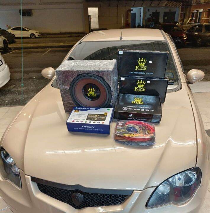 KING Car Audio PACKAGE FULL SET 4-Channel Amplifier 1700w, PreAmp EQ ...