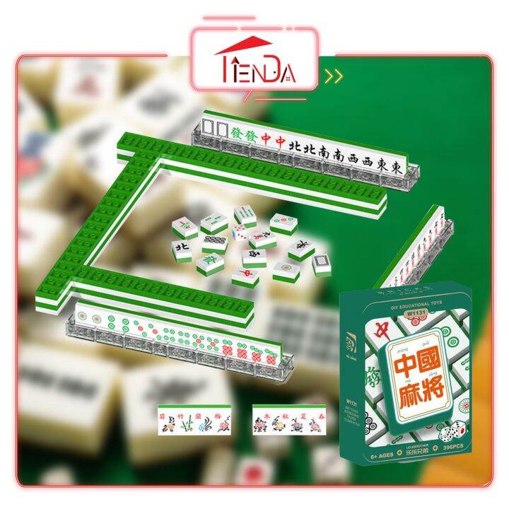 Mini Mahjong Building Block Portable Mahjong Building Blocks Ideas ...