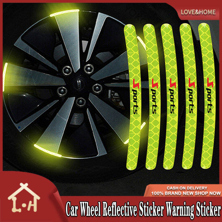 LOVE&HOME 20Pcs of Car Wheel Reflective Stickers Reflective Strips ...