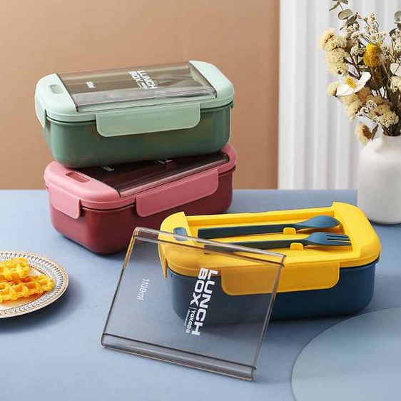 LUNCH BOX YAKADA KOTAK BEKAL 2 SEKAT 1100 ML KOTAK MAKAN 0339 | Lazada Indonesia