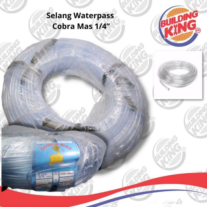 Selang Air Cobra Mas Waterpass 1/4'' Inchi Bening Transparan | Lazada ...