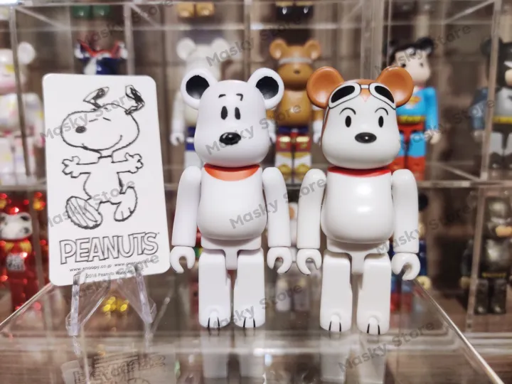 (ของแท้) Bearbrick Series 24 / Series 36 Snoopy Flying Ace / Snoopy Peanuts 100% คู่Snoopy แบ ...