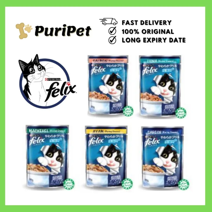PURINA FELIX POUCH 70G (10 flavors) - CAT WET FOOD | Lazada