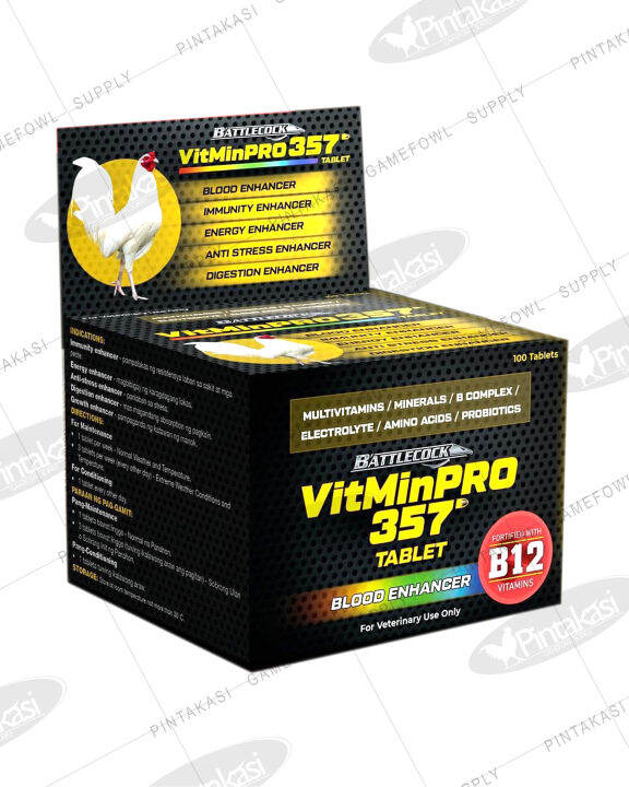 PINTAKASI 1 box 100 Tablets Battlecock VitMinPro 357 Blood Enhancer ...