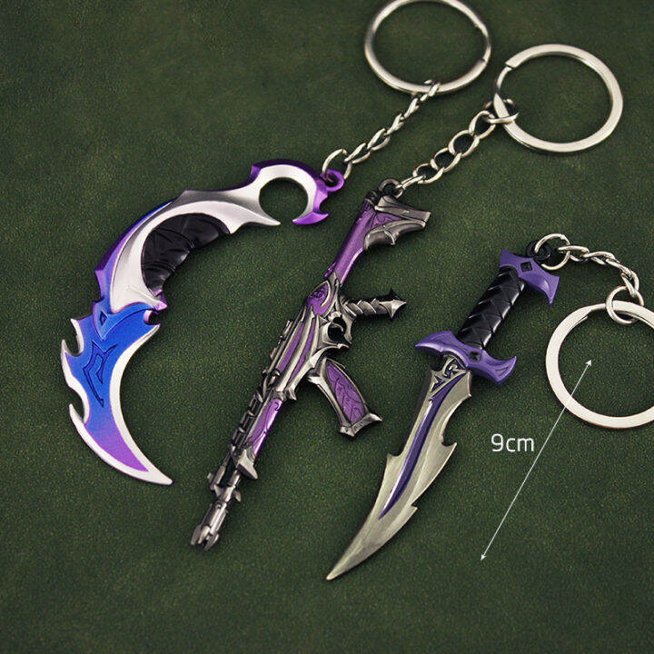 Valorant Figure Anime 9cm Game Keychain Room Decor Karambit Arant Toy ...
