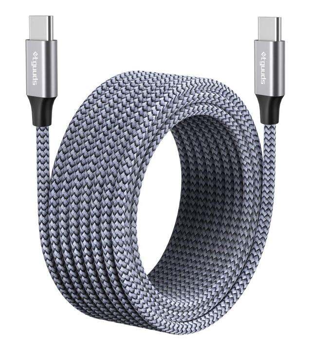 etguuds USB C Cable to USB C Extra Long USB-C to USB-C Cable QC3.0 Charging Nylon Braided USB ...