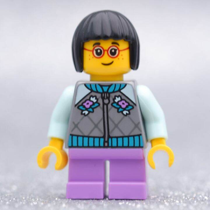 𝘗𝘓𝘖𝘠𝘉𝘙𝘐𝘊𝘒 - Silver Jacket Girl CHINESE - LEGO® Minifigures Authentic เล ...