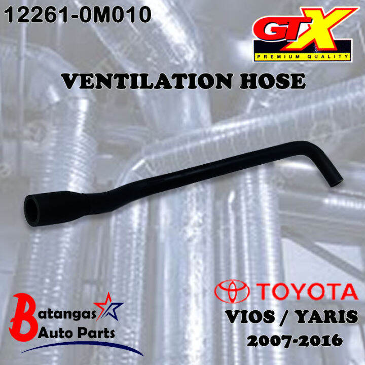 GTX VENTILATION HOSE TOYOTA YARIS \ VIOS 2007- 2016 N0.1 12261-0M010 ...