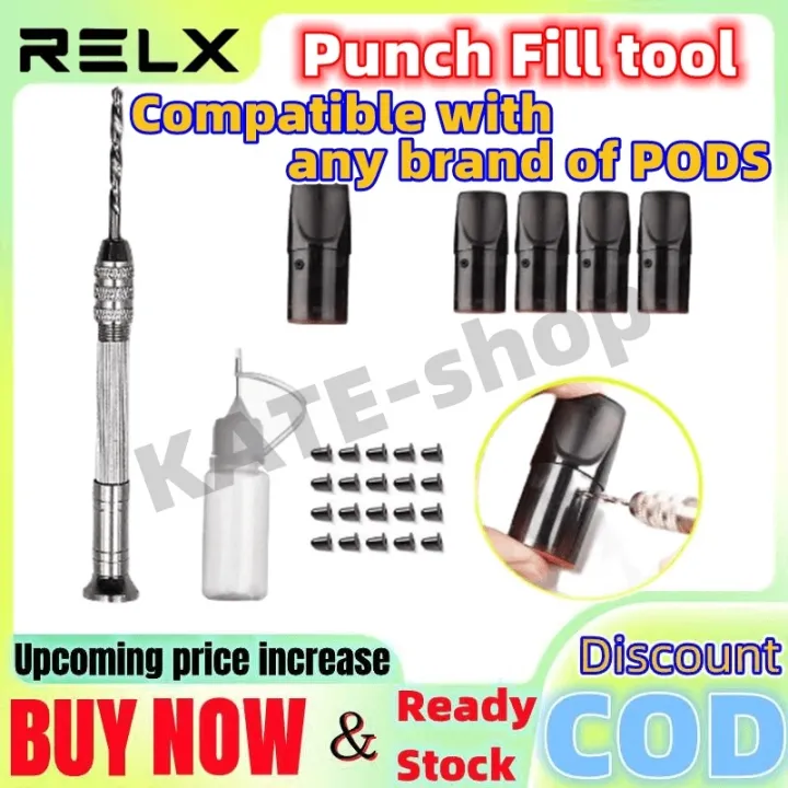 RELX vape Punch tool Open the Drilling Hole pods vape hole puncher e ...