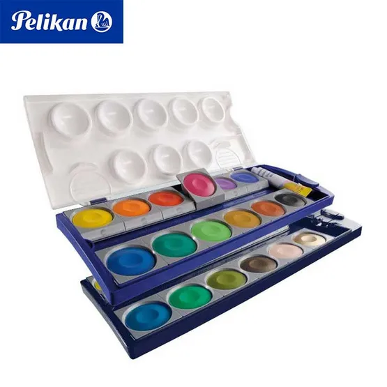 Pelikan Gouache Pan high quality pigments Set ชุดสีกวอช พิกเม้นส์สีสูง ...