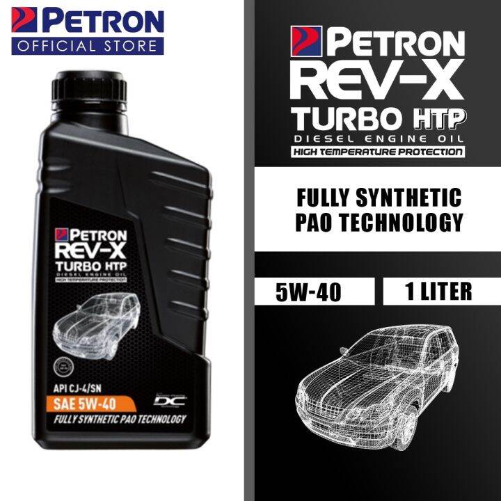 PETRON REV-X TURBO HTP FULLY SYNTHETIC DIESEL ENGINE OIL SAE 5W-40 (1 ...