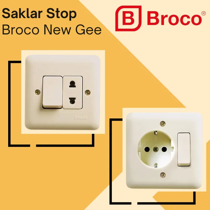 BROCO SAKLAR ENGKEL STOP KONTAK COLOKAN ARDE NEW GEE 525161 / SAKLAR ...