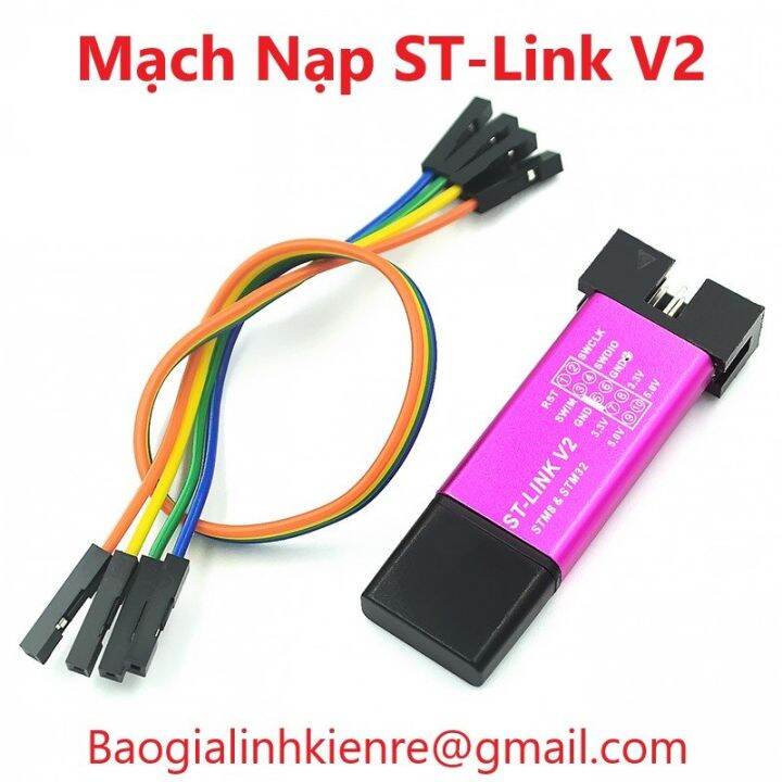 Mạch Nạp ST-Link V2 STM8 STM32, Kit STM32F103C8T6, Dây kết nối USB A ...