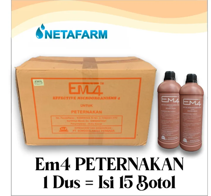 EM4 Peternakan 1 Liter - 1 Kardus ( Isi 15 Botol ) | Lazada Indonesia
