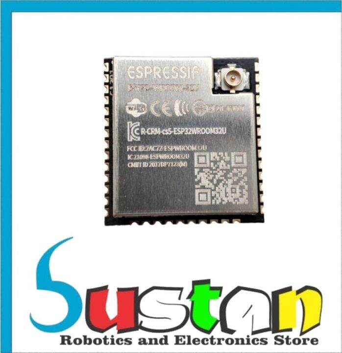 ESPRESSIF ESP32-WROOM-32U MODULE WIFI WIRELESS ANTENA EKSTERNAL ESP 32 | Lazada Indonesia